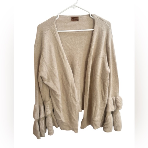 POL | Sweaters | Pol Rabbit Hair Wool Blend Beige Cardigan | Poshmark
